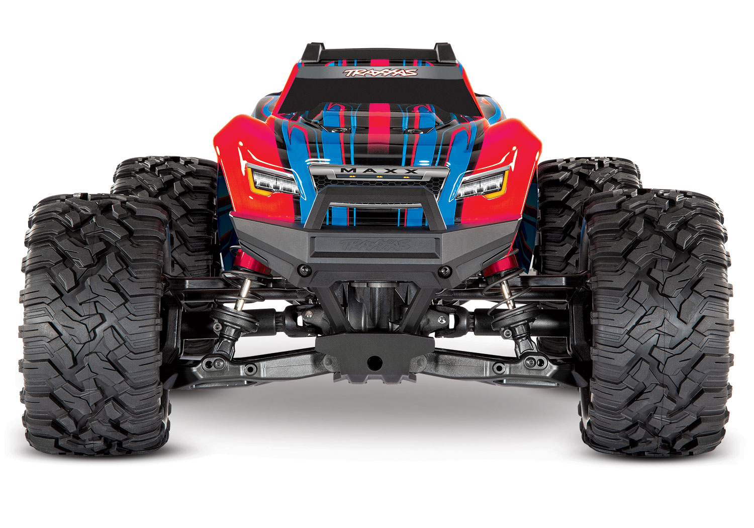 TRAXXAS MAXX 4x4 ROUGE 1/10 BRUSHLESS - TSM - SANS AQ/CHG