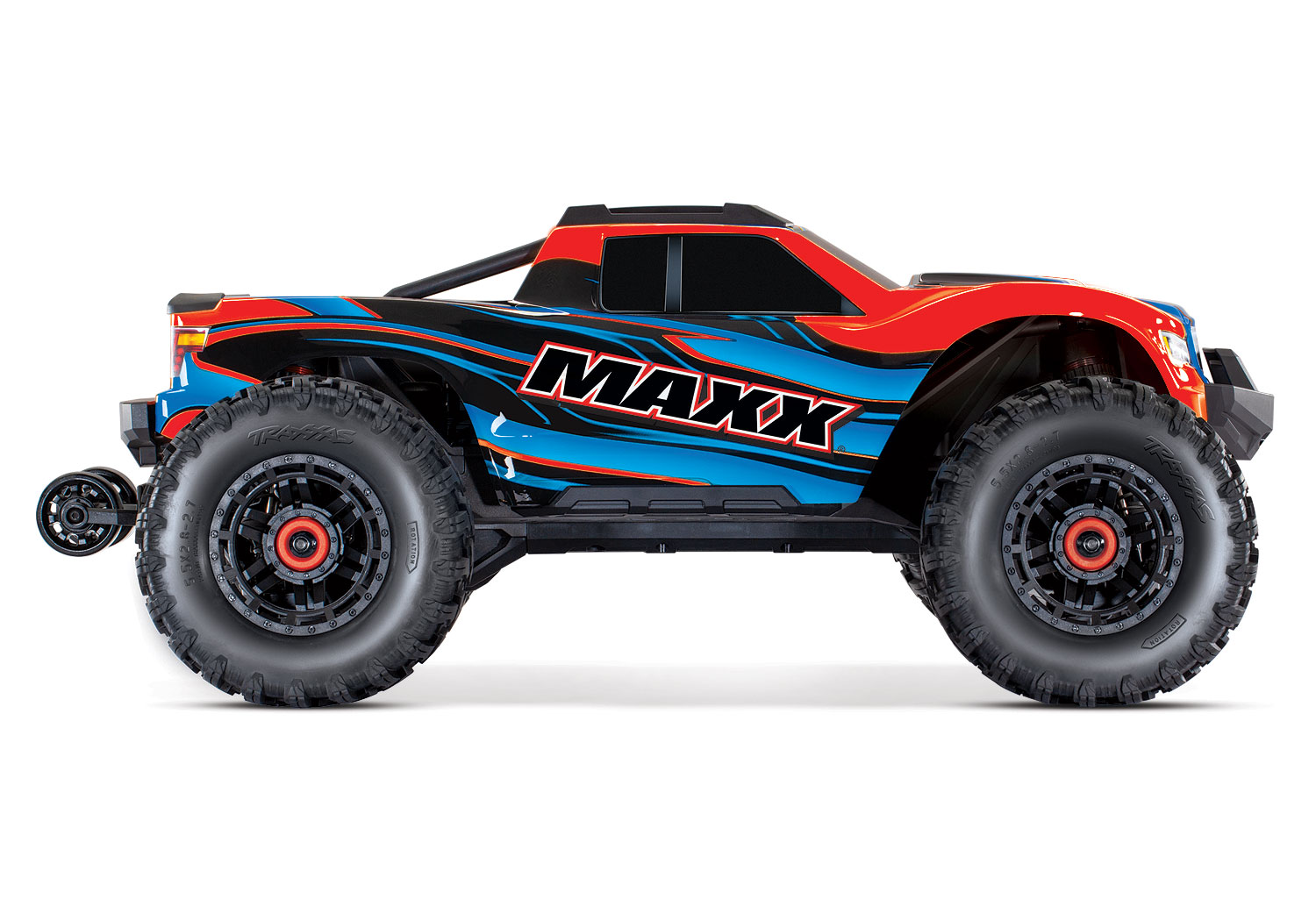 PACK TRAXXAS MAXX 4x4 ROUGE 1/10 BRUSHLESS - TSM - AVEC AQ/CHG